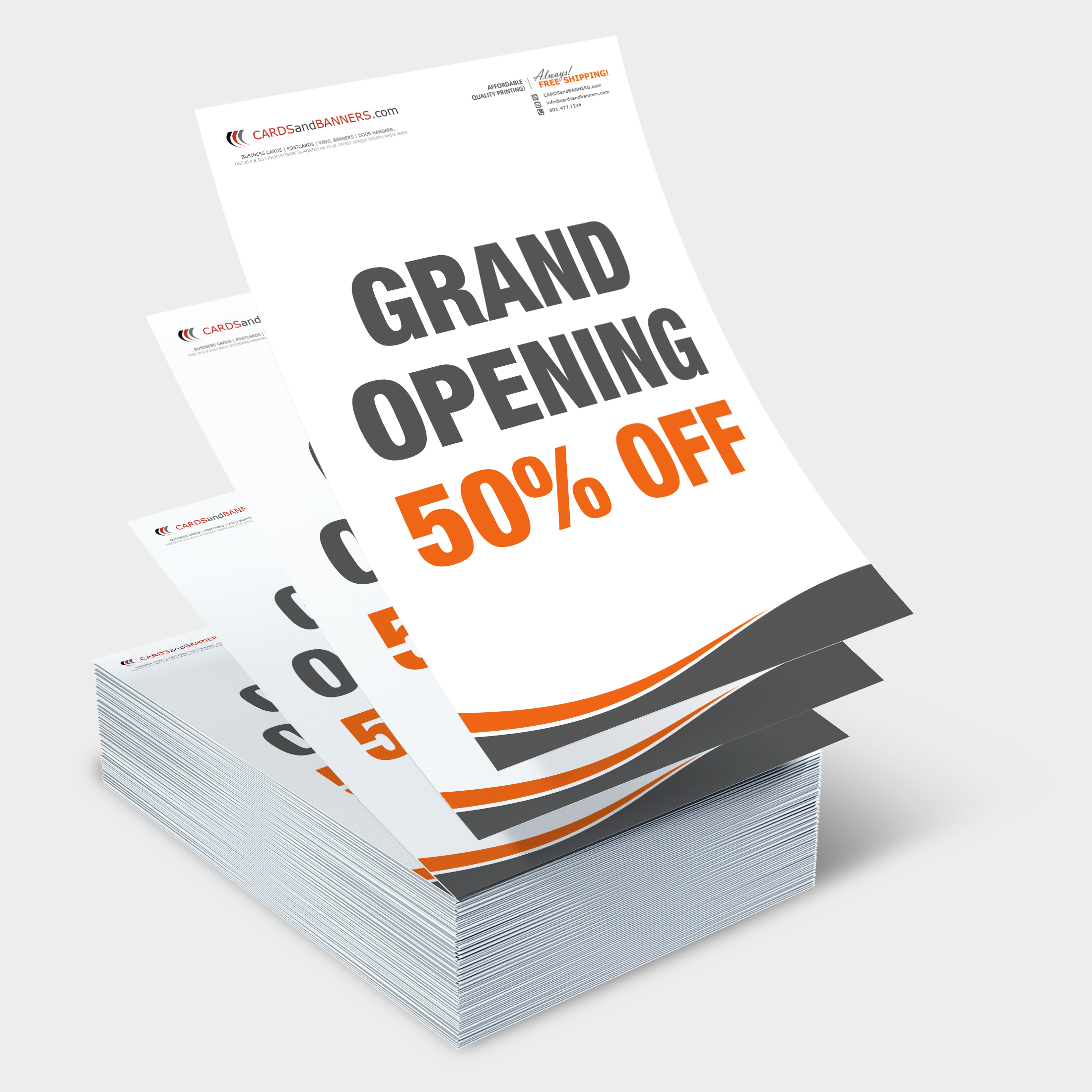Flyers Custom Printing at CARDSandBANNERS